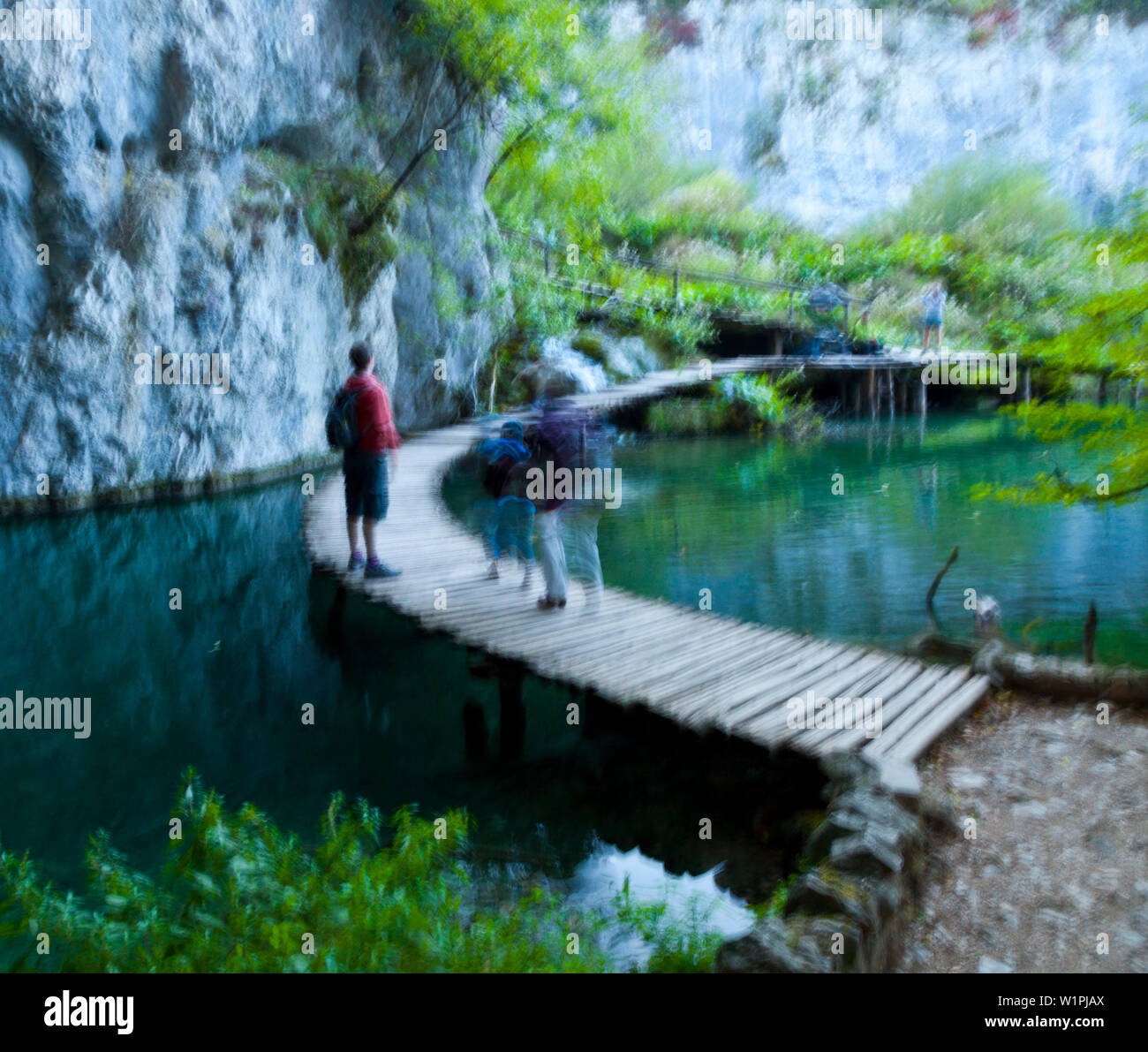 Plitvice lakes National Park, Lika region, Croacia, Europe Stock Photo ...