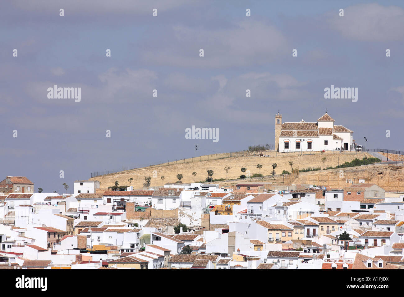 Antequera in Andalusia region of Spain. Townscape view of typical ...