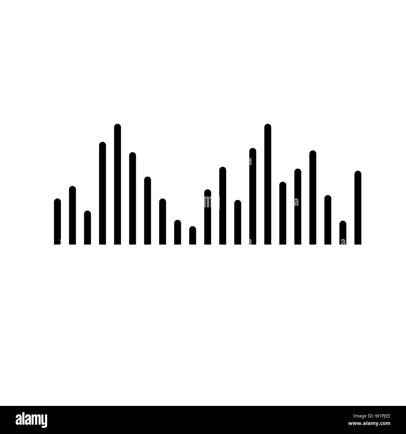 Sound waves vector illustration design template Stock Vector Image ...