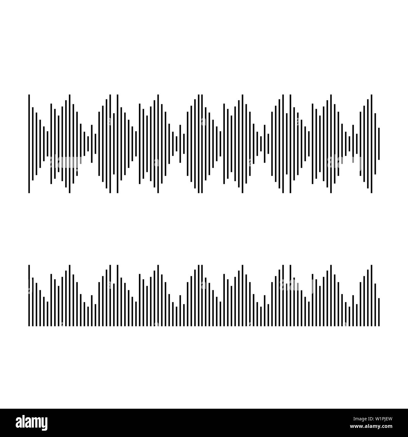 Sound waves vector illustration design template Stock Vector Image ...