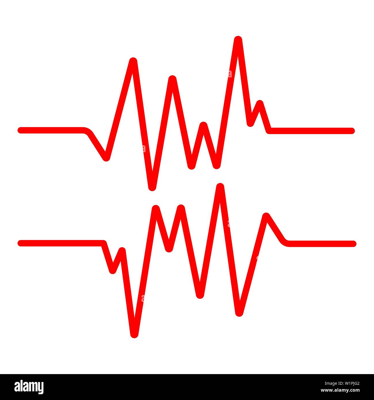 Pulse line ilustration vector template Stock Vector Image & Art - Alamy