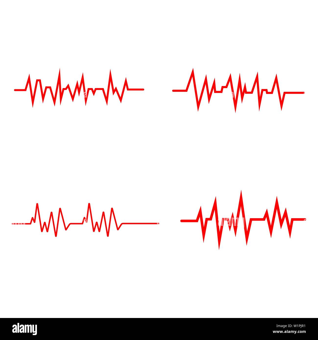 Pulse line ilustration vector template Stock Vector Image & Art - Alamy