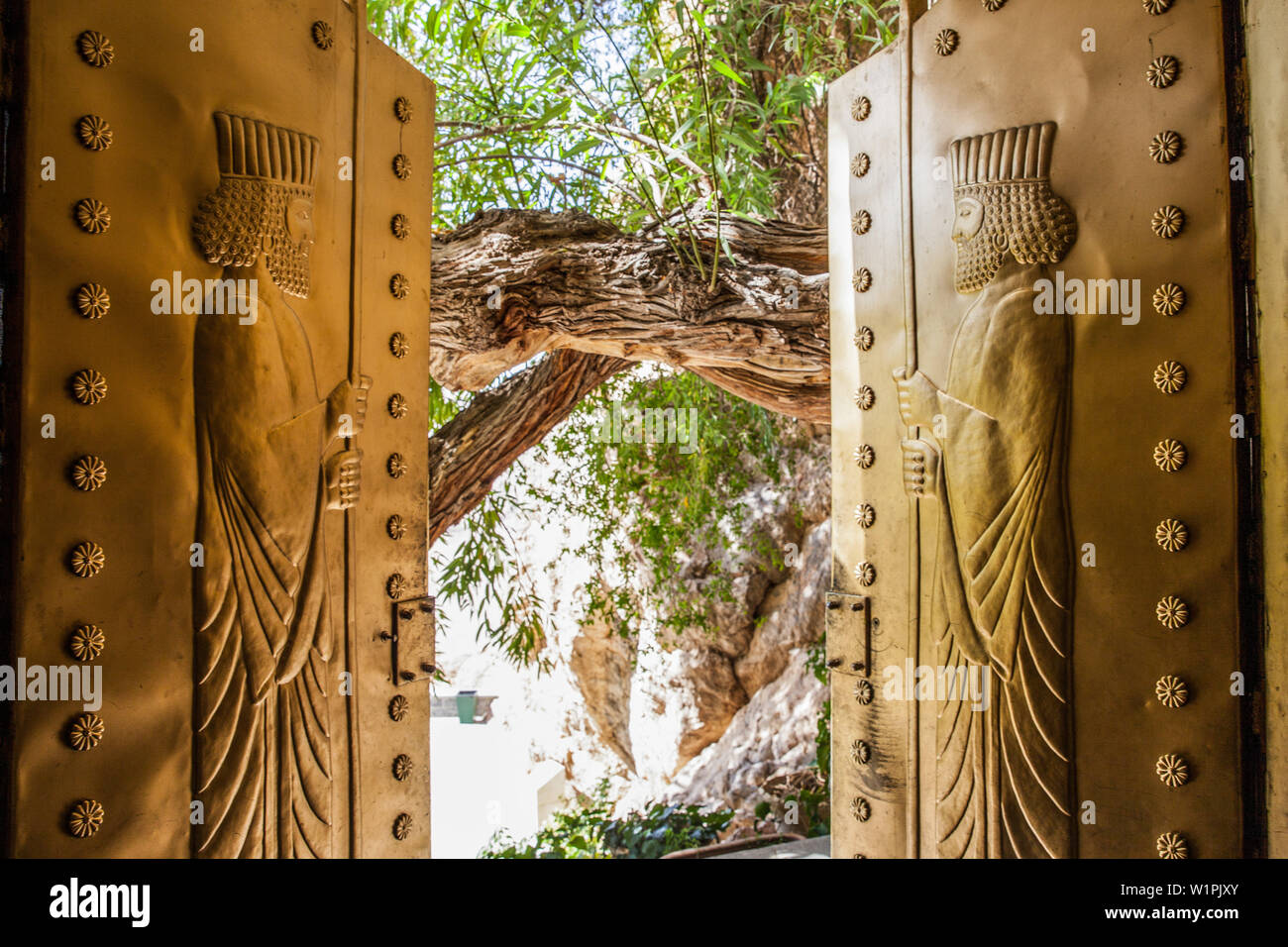 Zoroastrian fire temple in Chak Chak, Iran, Asia Stock Photo - Alamy