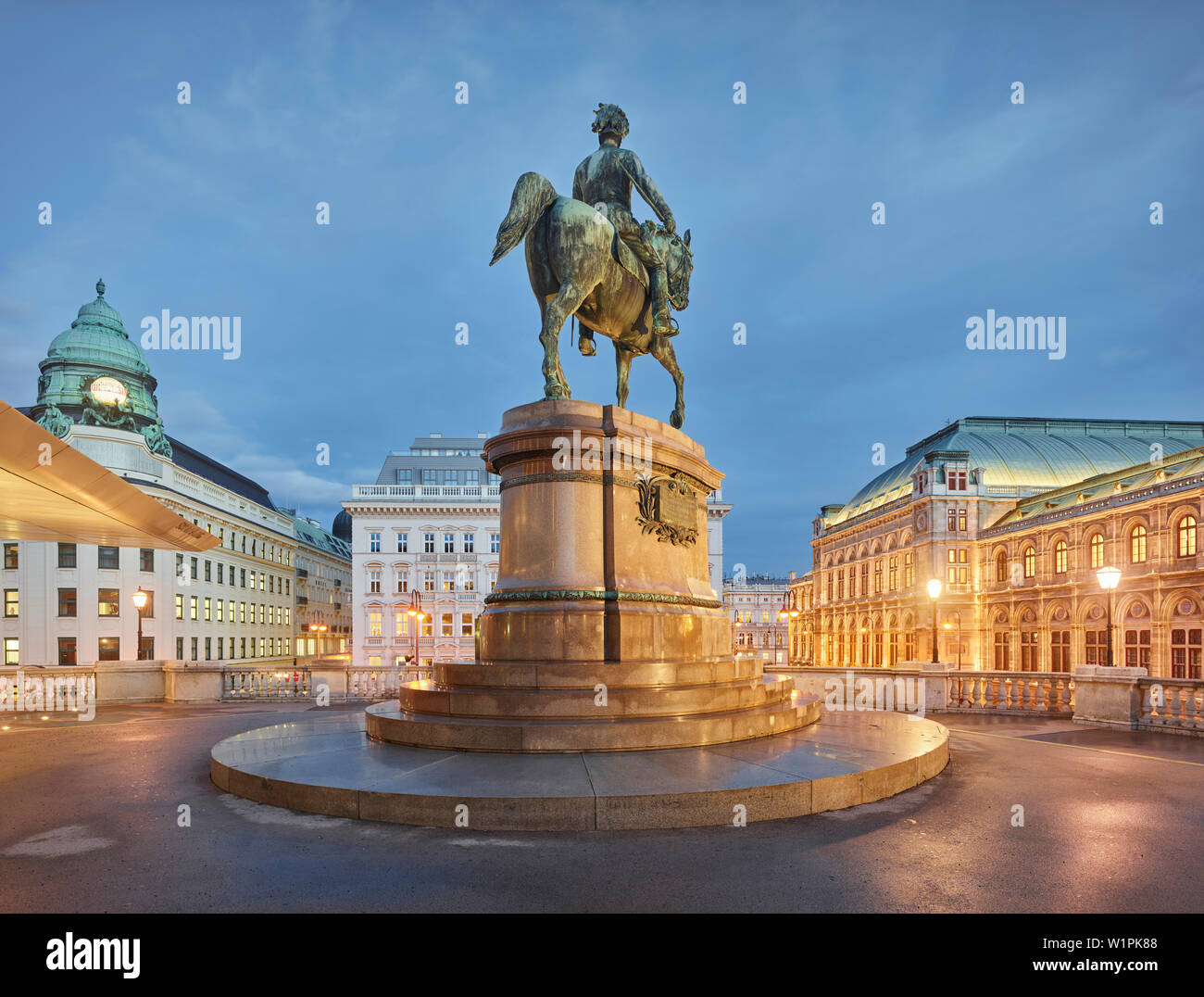 Albertina, Vienna Opera, Archduke Albrecht of austria statue, 1 ...