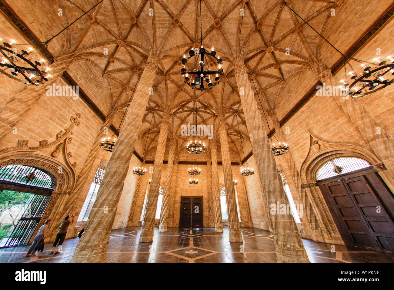 La Lonja de la Seda, UNESCO World heritage, silk exchange, columns ...