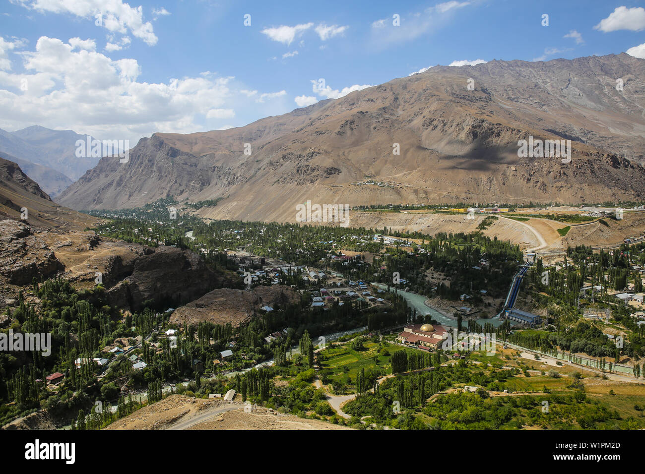 View of botanical garden of Khorugh, Tajikistan, Asia Stock Photo - Alamy