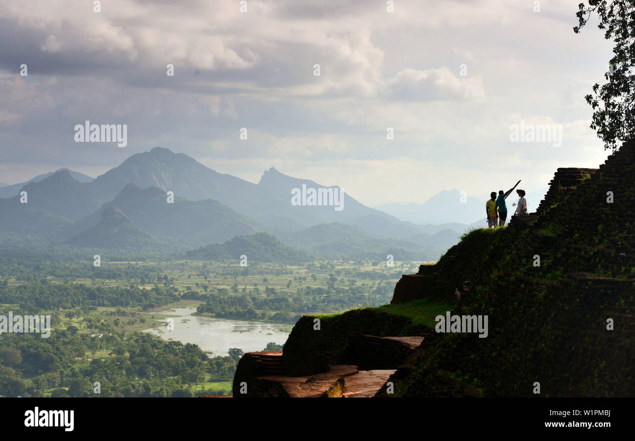 On Palace of the Rock of Sigiriya, Sigiriya, Sri Lanka Stock Photo - Alamy