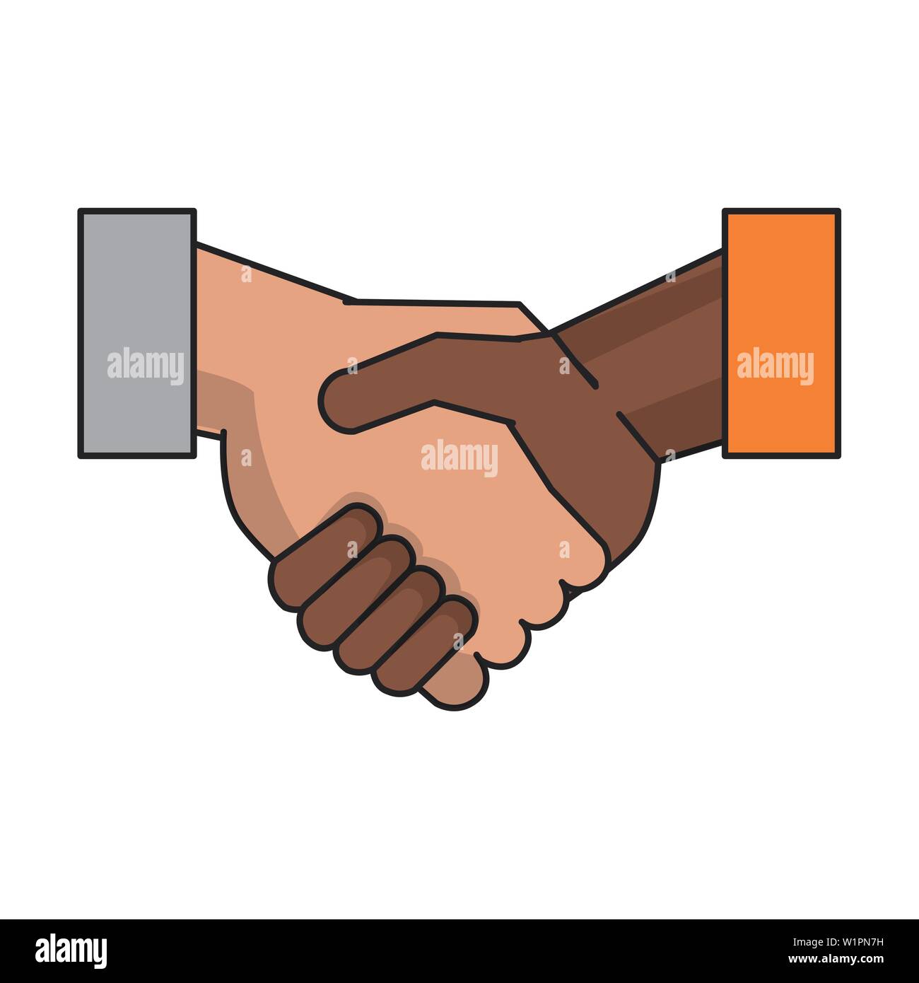Handshake business deal symbol isolated Stock Vector Image & Art - Alamy