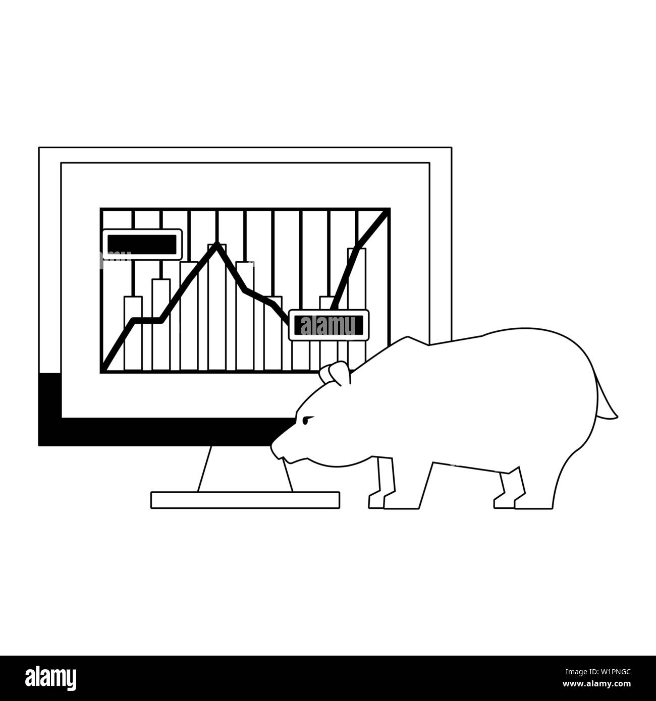 Online stock market investment symbols Stock Vector Image & Art - Alamy