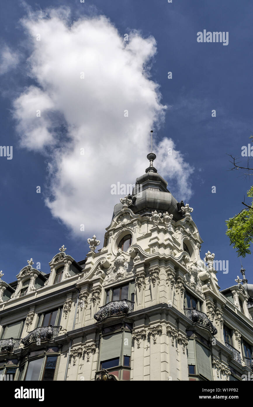 Monopol building, neo baroque architecture, Zurich, switzerland Stock ...
