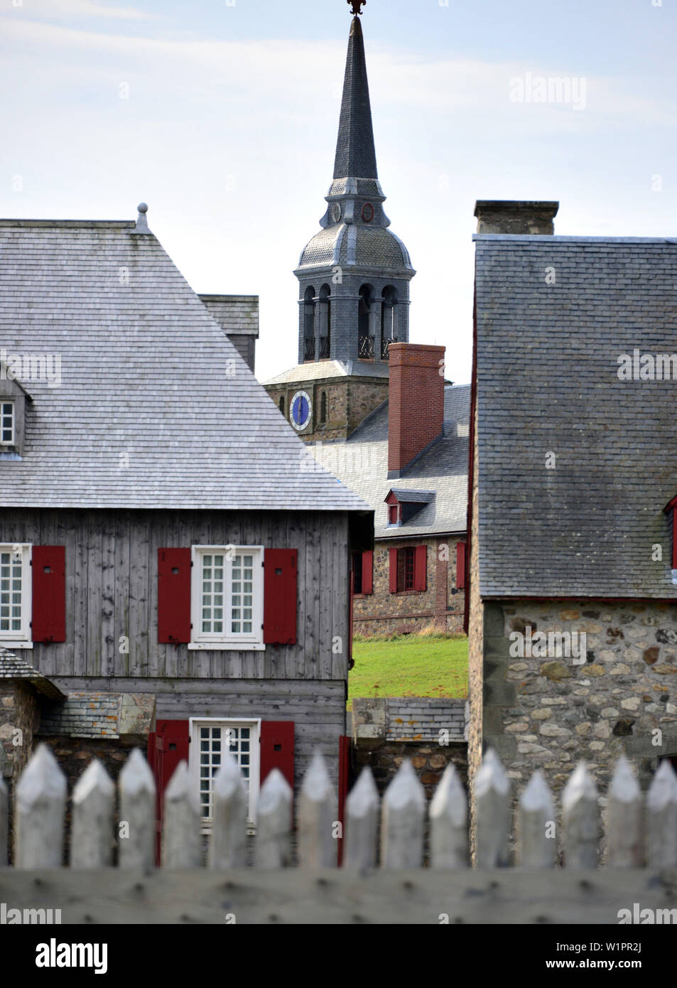 Fortress of Louisbourg, Atlantic Coast, Nova Scotia, Canada Stock Photo ...