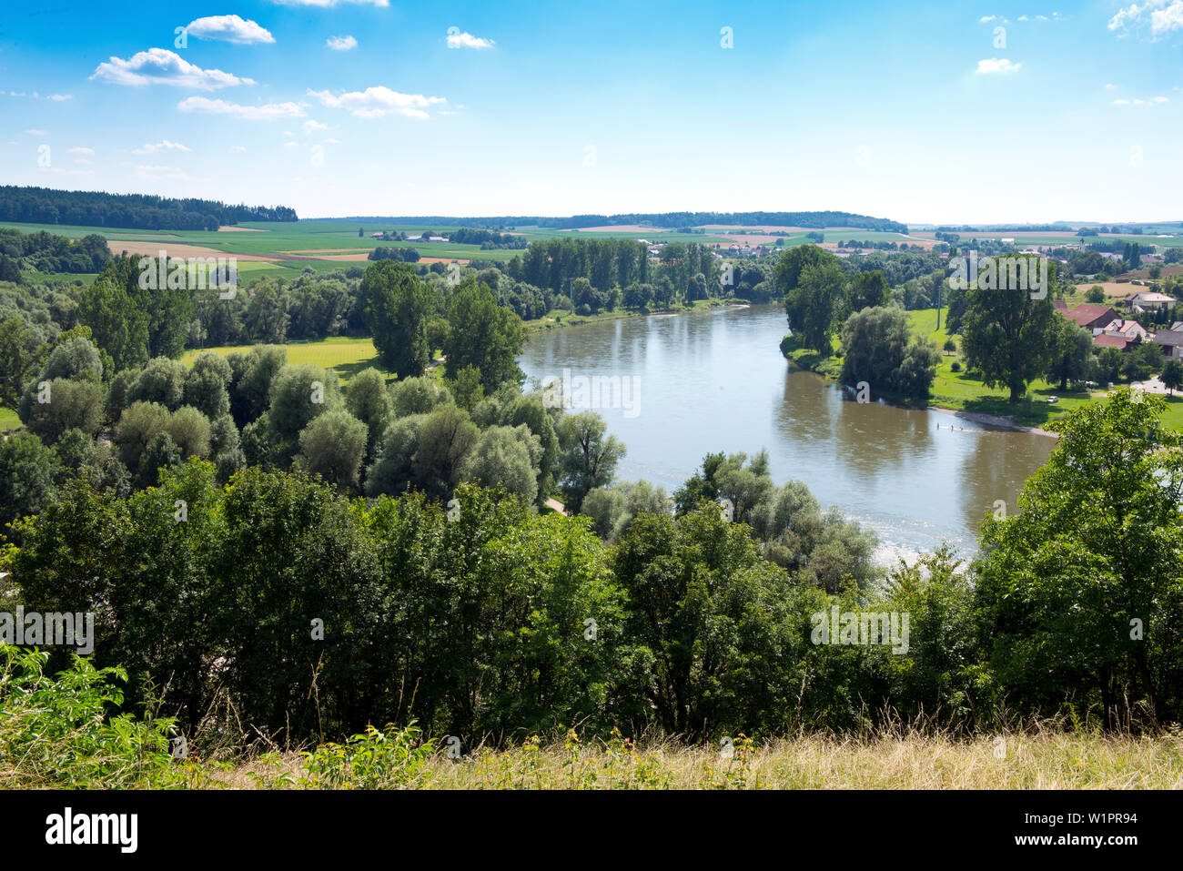 View over the Danube near Weltenburg, Lower Bavaria Stock Photo - Alamy