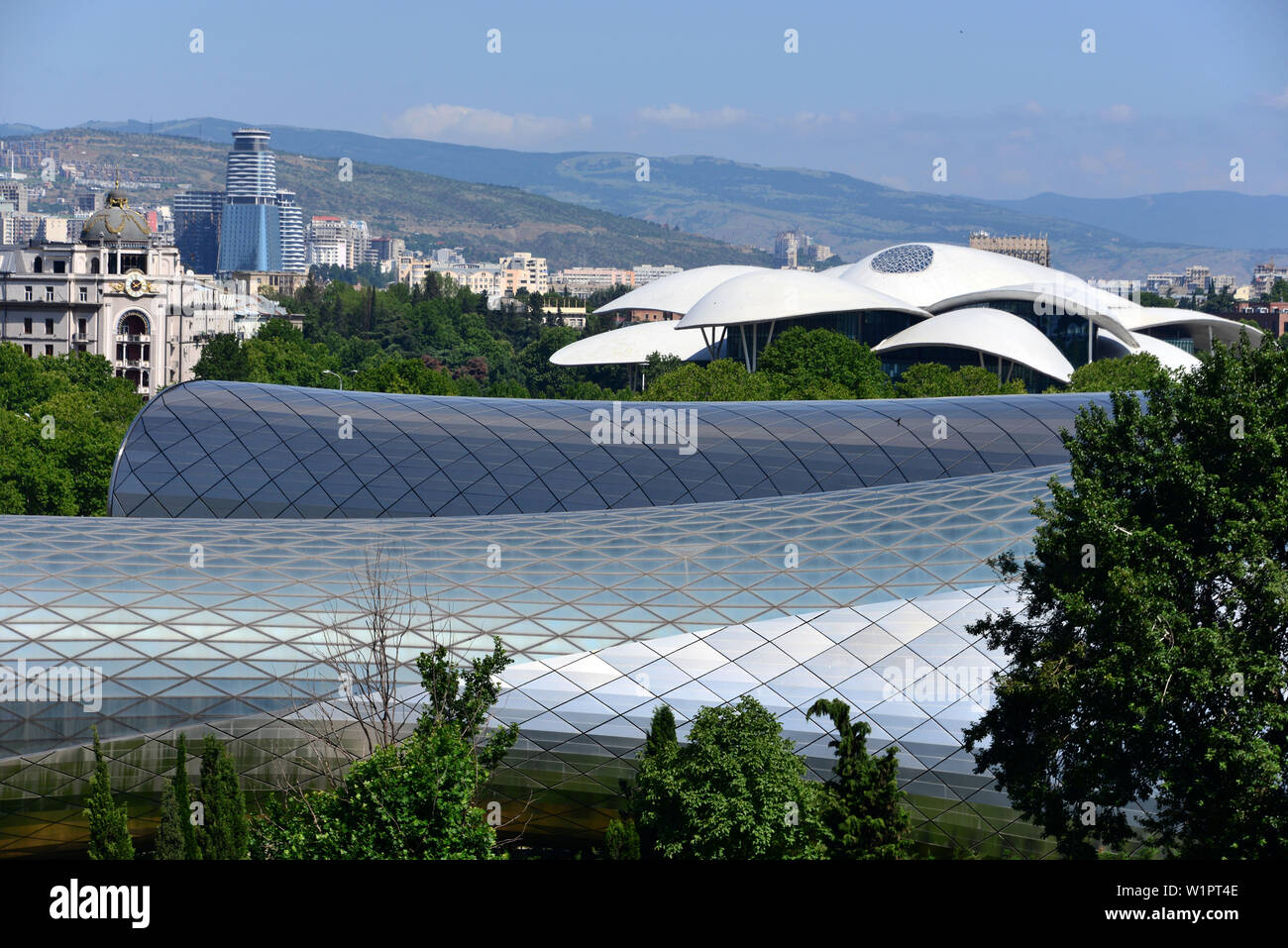 View over the Rike park, Tbilisi, Georgia Stock Photo - Alamy