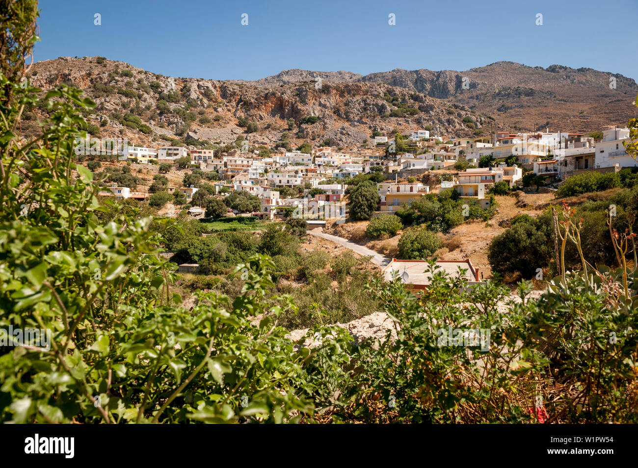 Mountain village, Selia, Plakias, Crete, Greece, Europe Stock Photo - Alamy