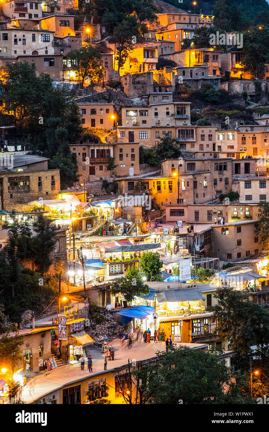 Mountain village Masuleh in northwest of Iran, Asia Stock Photo - Alamy