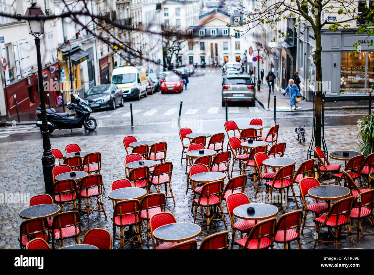 Street restaurant, Montmartre, Paris, France, Europe Stock Photo - Alamy