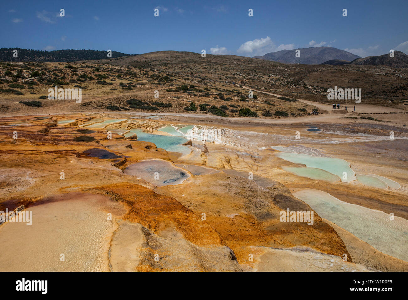sinter terraces of Badab-e Surt, Iran, Asia Stock Photo - Alamy