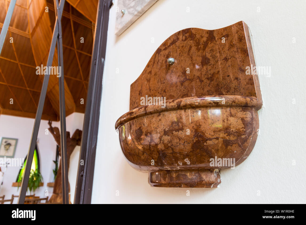 Holy water font catholic church hi-res stock photography and images - Alamy