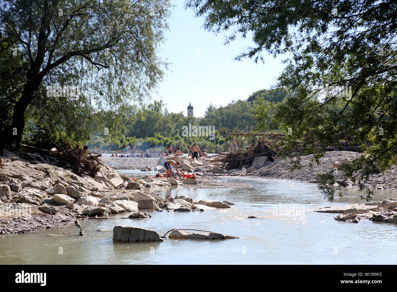 Flaucher at isar river hi-res stock photography and images - Alamy