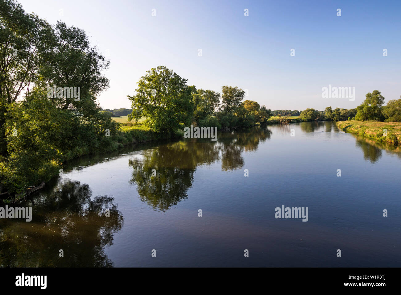 Mulde river near Dessau, Dessau-Roßlau, Saxony-Anhalt, Germany, Europe ...