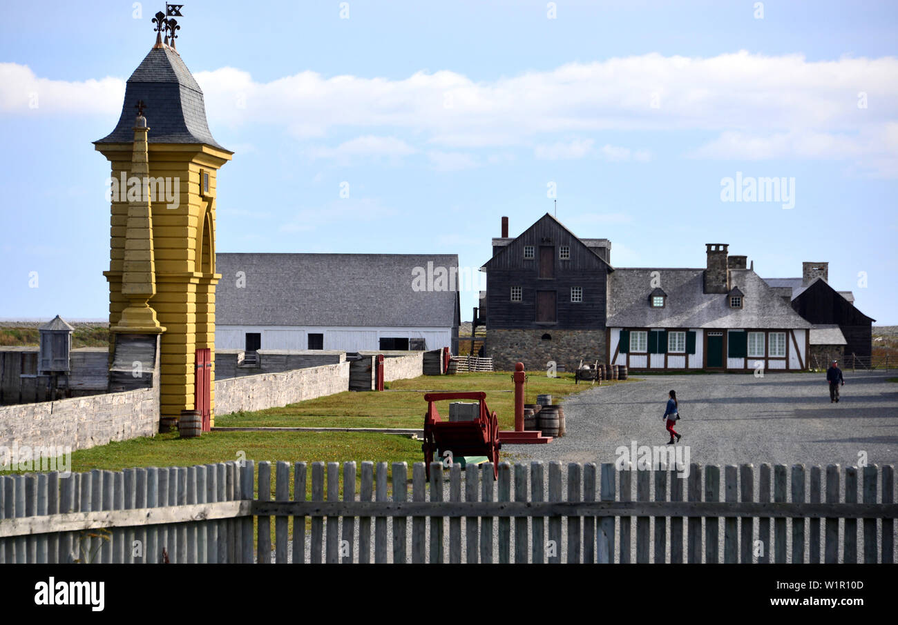 Fortress of Louisbourg, Atlantic Coast, Nova Scotia, Canada Stock Photo ...