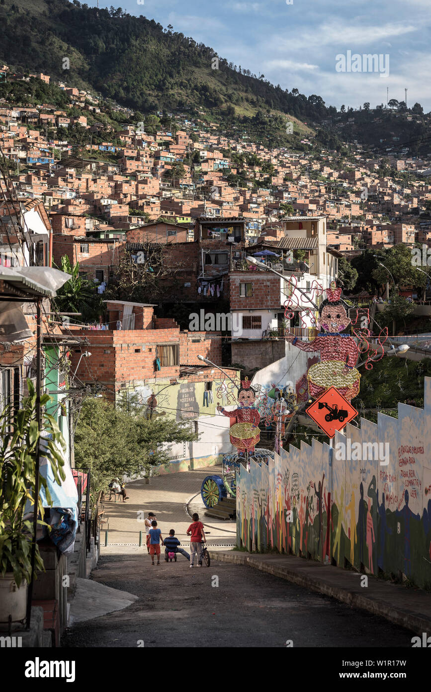 Slums of Medellin, Departmento Antioquia, Colombia, Southamerica Stock ...