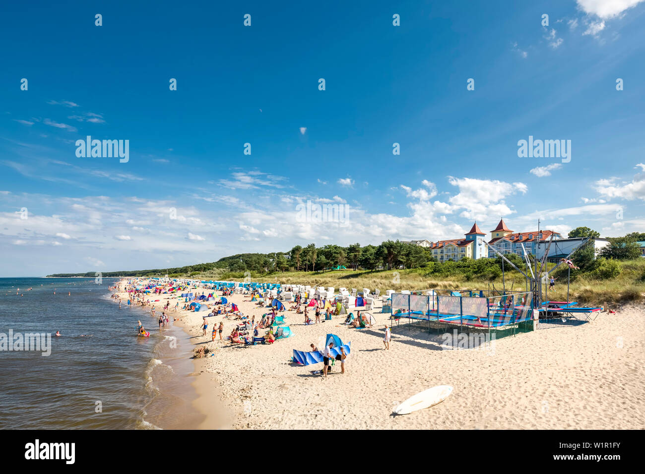 Beach, Zinnowitz, Usedom island, Mecklenburg-Western Pomerania, Germany ...