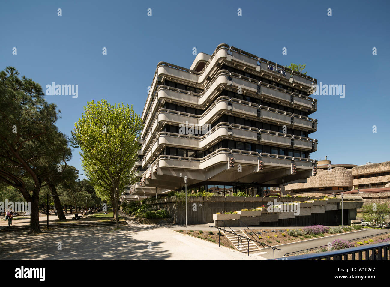 70s high-rise building in Mériadeck Stock Photo - Alamy