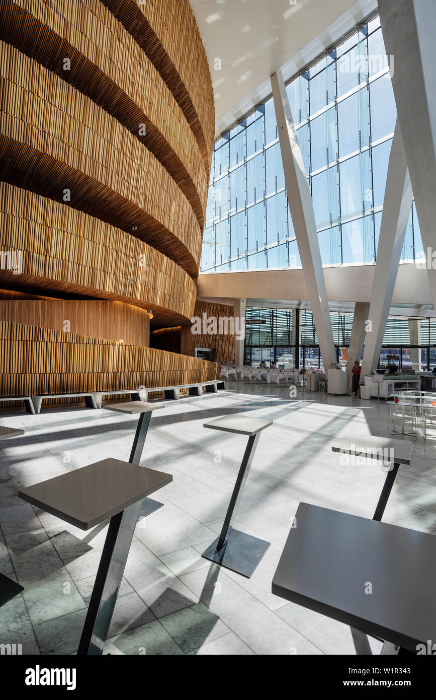wood cover of Great Hall, interior of Opera, the New Opera House in ...