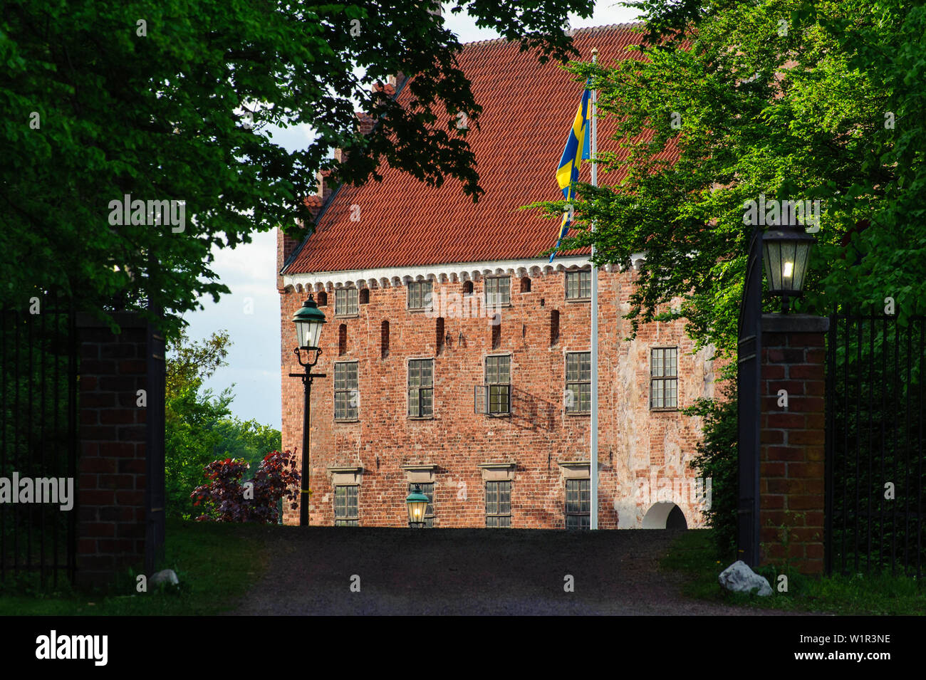 Driveway Svaneholm Castle, Skane, Southern Sweden, Sweden Stock Photo ...