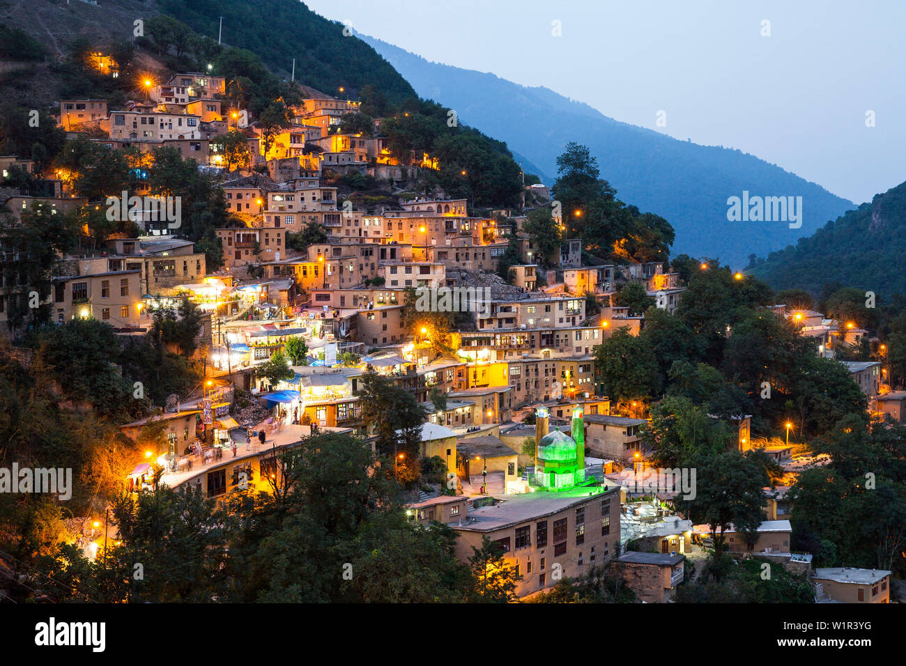 Mountain village Masuleh in northwest of Iran, Asia Stock Photo - Alamy