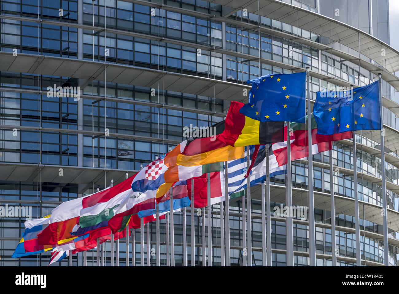 Flags in strasbourg hi-res stock photography and images - Alamy