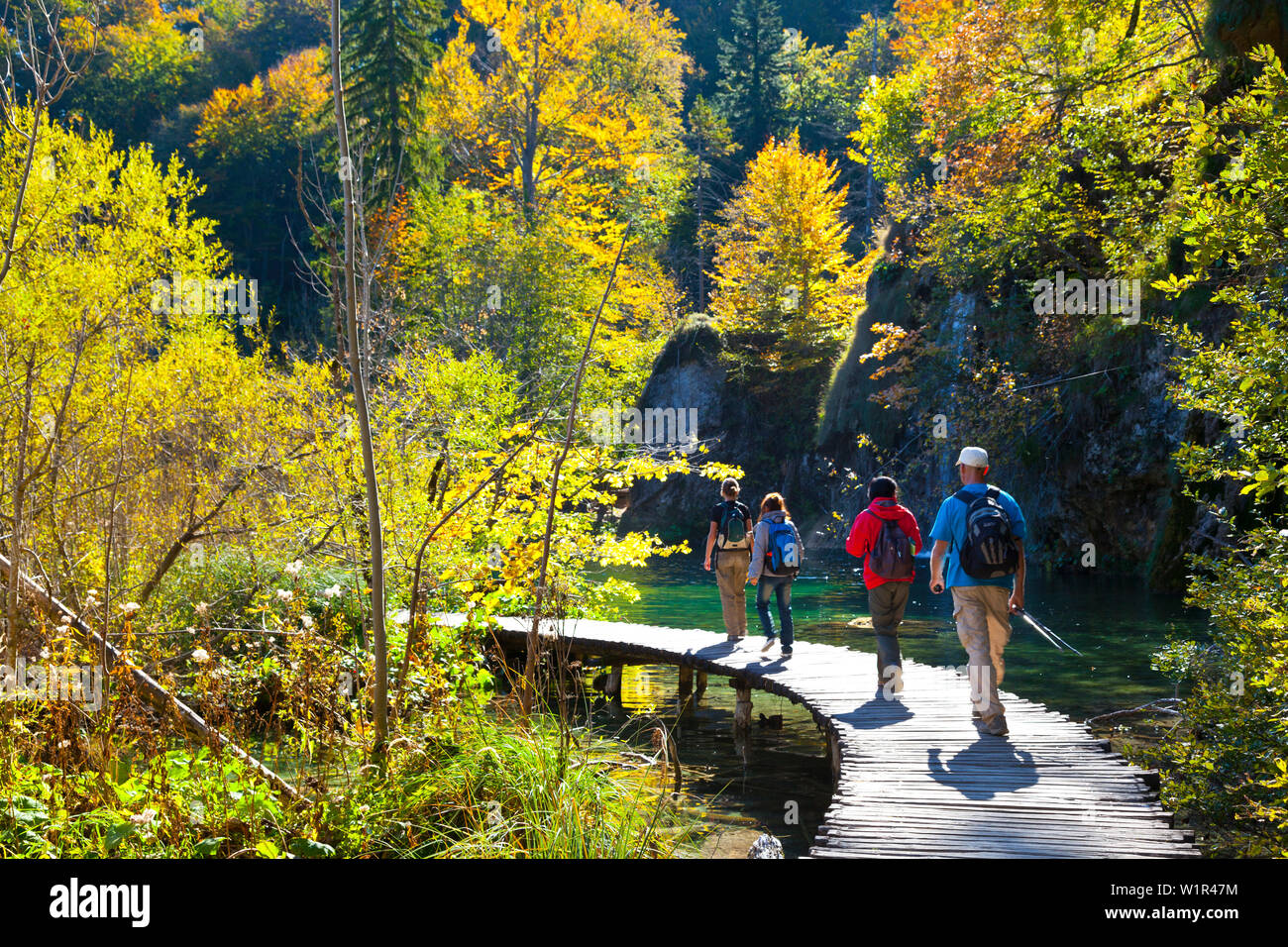 Plitvice lakes National Park, Lika region, Croatia, Europe Stock Photo ...