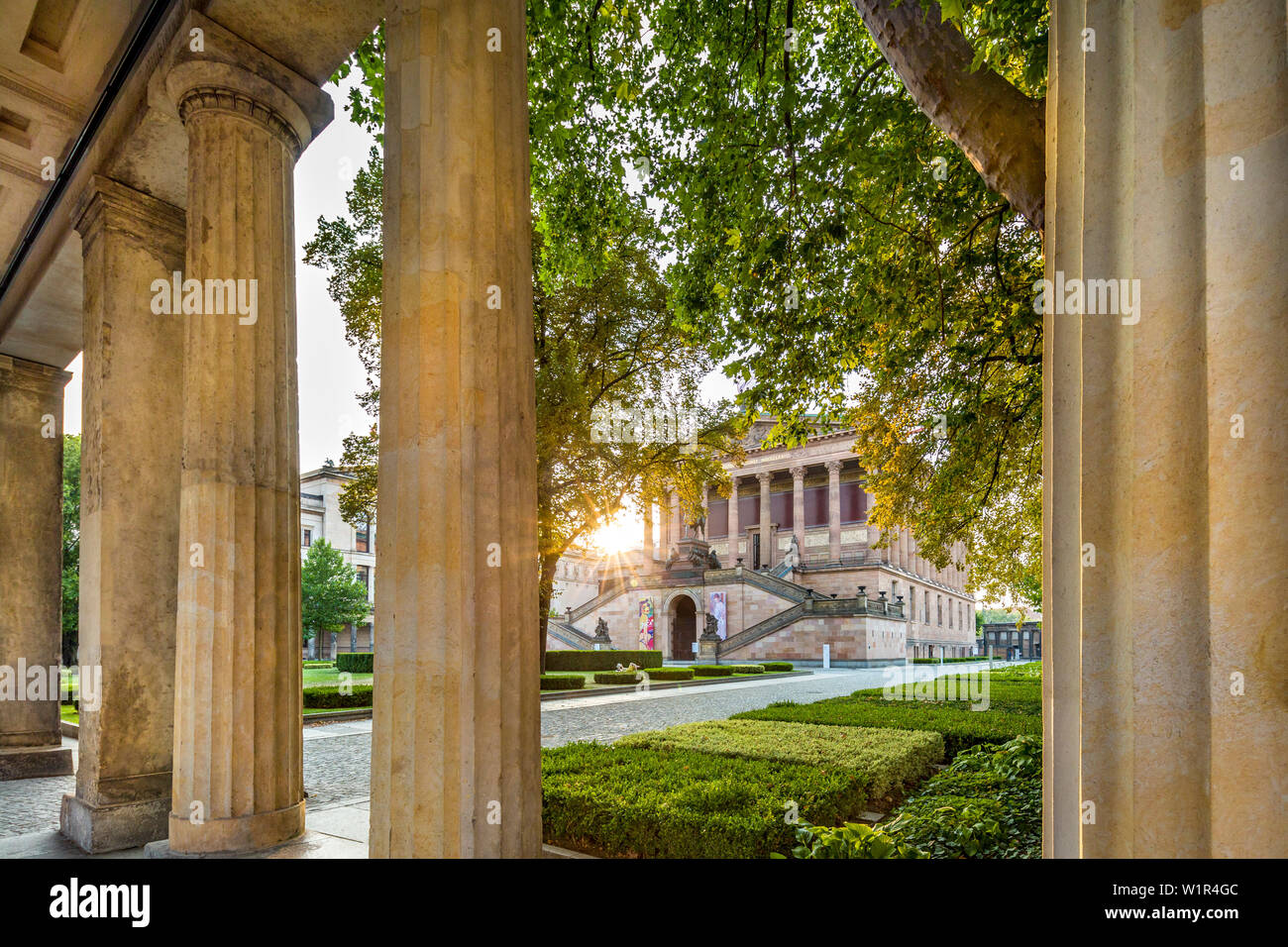 Portico, Alte Nationalgalerie, Museum Island, Berlin, Germany Stock ...