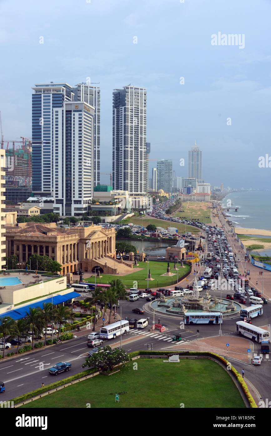 view over Galle Face Green, Colombo, Westcoast, Sri Lanka Stock Photo ...