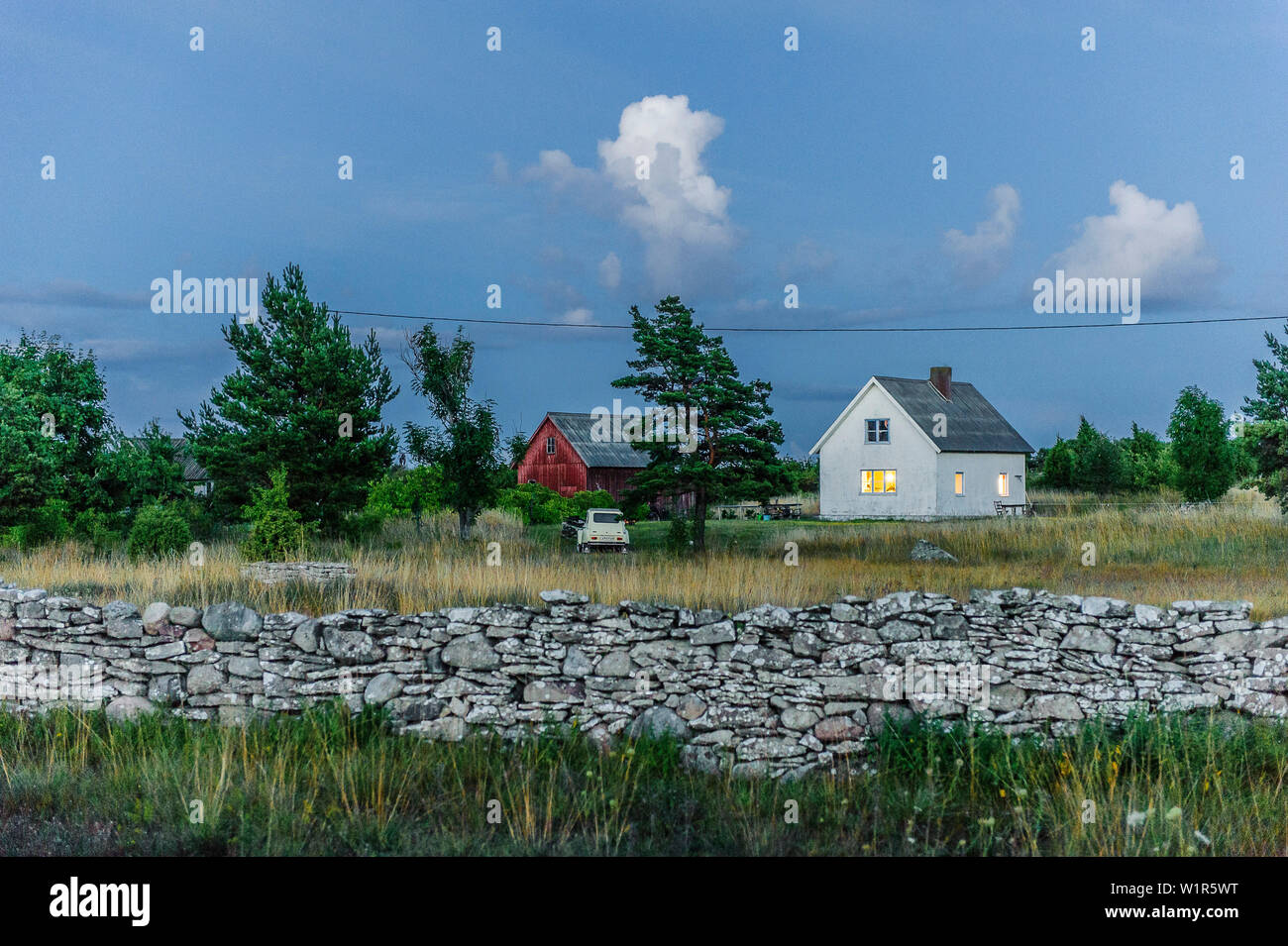 Farm on the Faroe island., Schweden Stock Photo - Alamy
