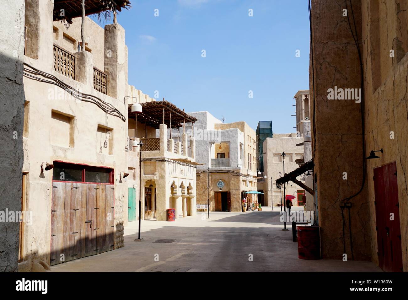 Houses, Street, Al Seef, Bur Dubai, Dubai, UAE, United Arab Emirates ...