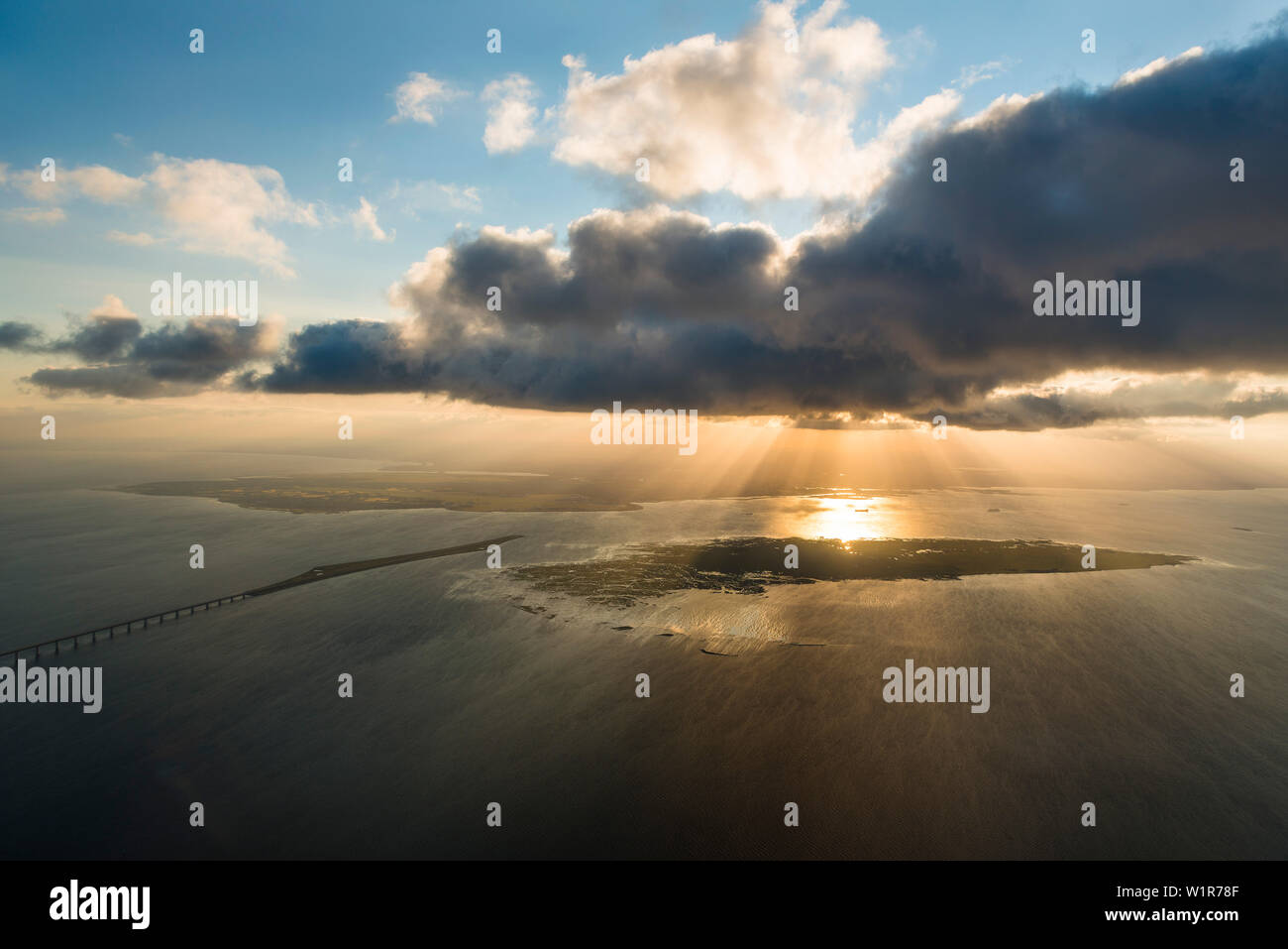 aerial image of the island Saltholm, Copenhagen, Denmark Stock Photo ...