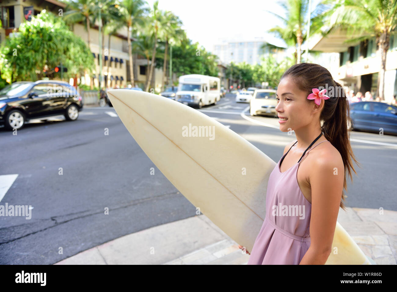 Surfer At Waikiki Beach High Resolution Stock Photography and Images ...