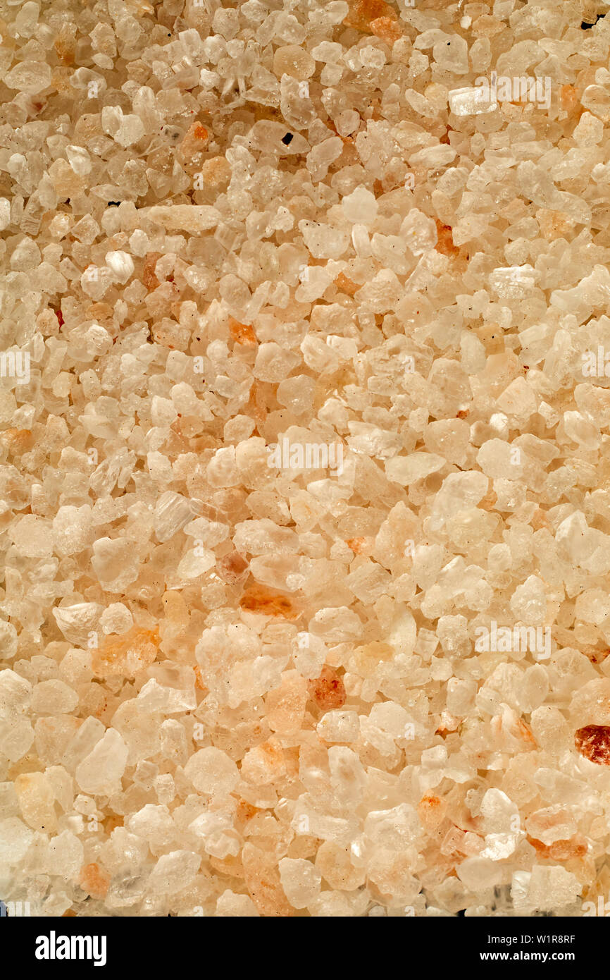 Coarse crystals of red salt from the Indus region of the Salt Hills in ...