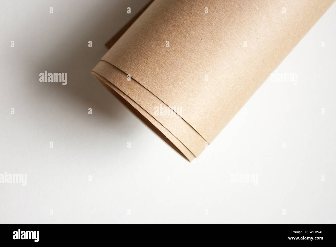 Kraft paper roll Stock Photo - Alamy