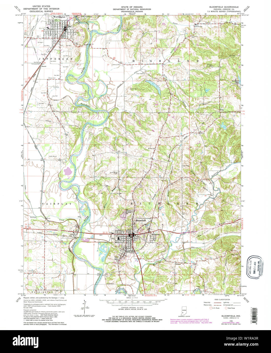 Map of bloomfield Cut Out Stock Images & Pictures - Alamy