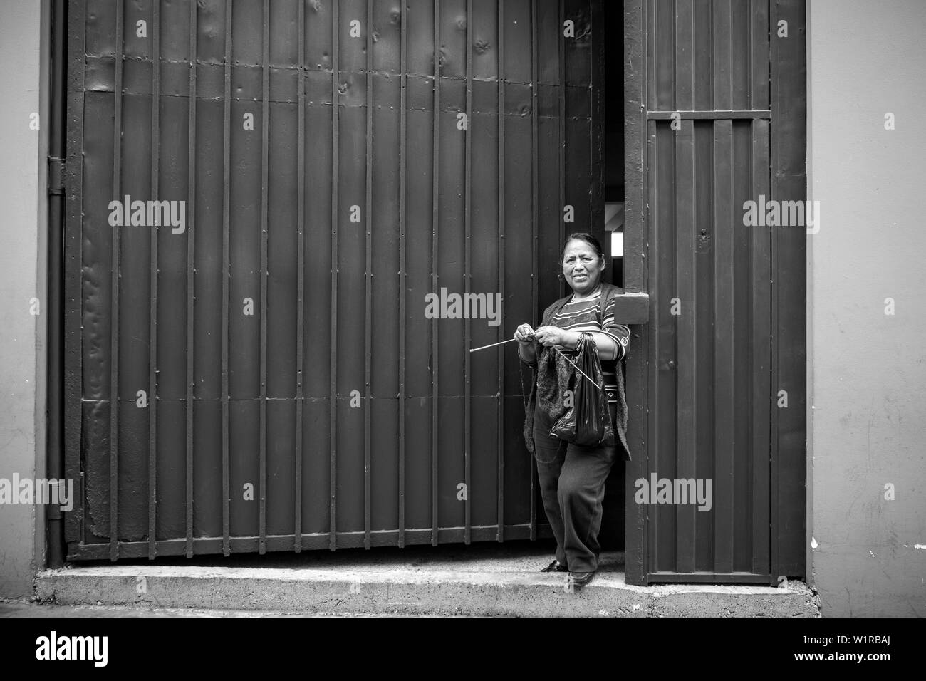 Peru woman lima Black and White Stock Photos & Images - Alamy