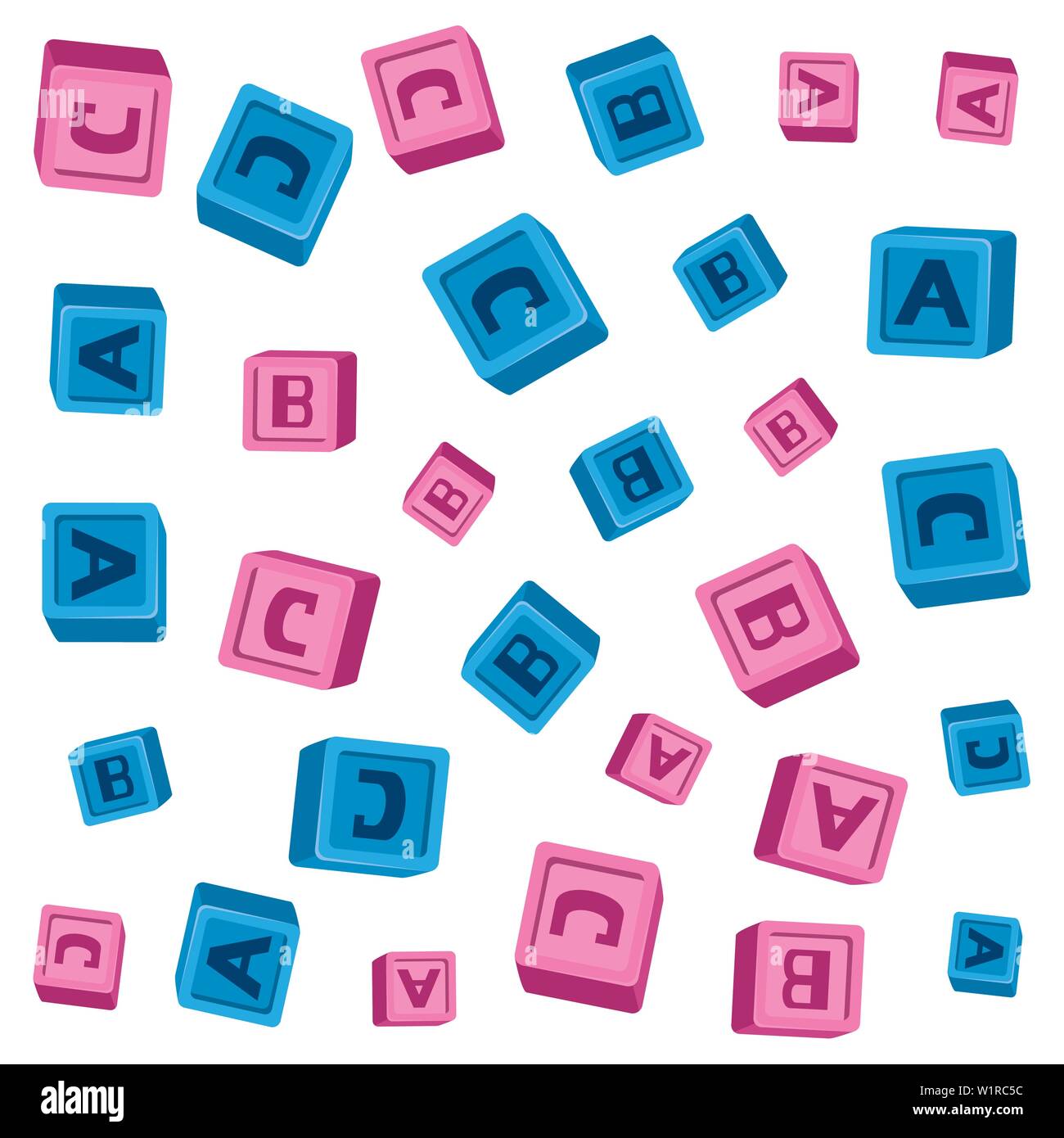 Baby letter blocks word Stock Vector Images - Alamy