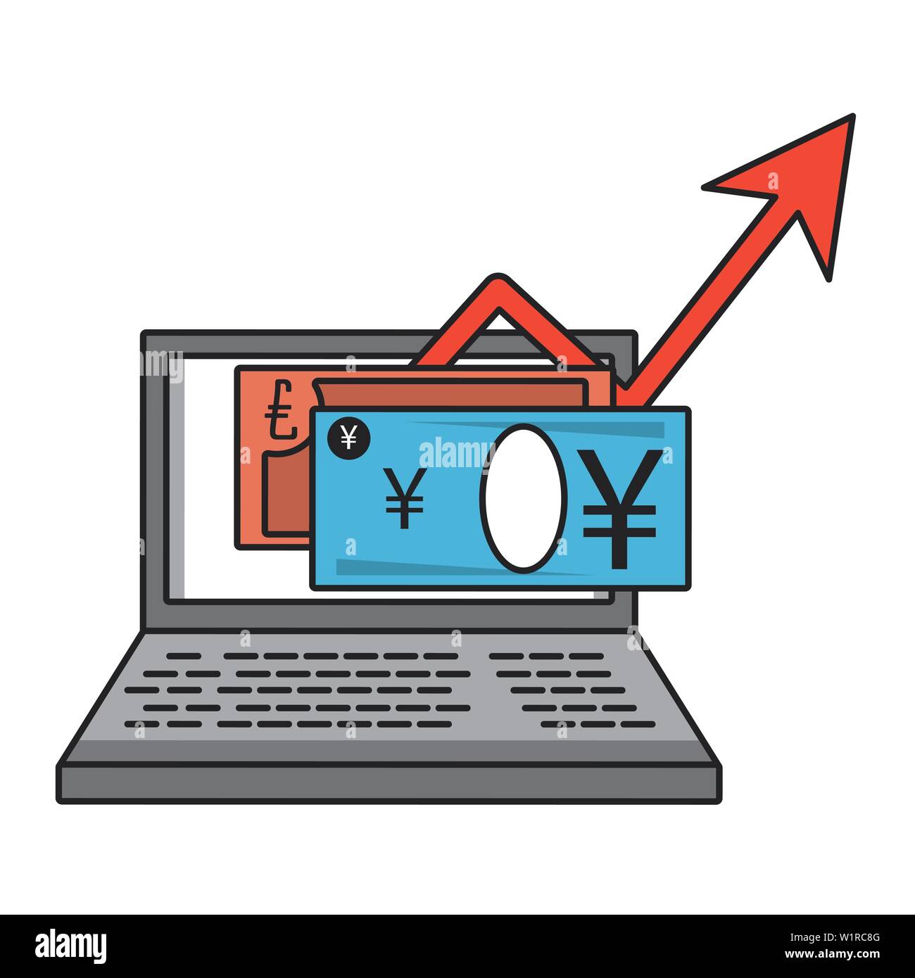 Online stock market investment symbols Stock Vector Image & Art - Alamy