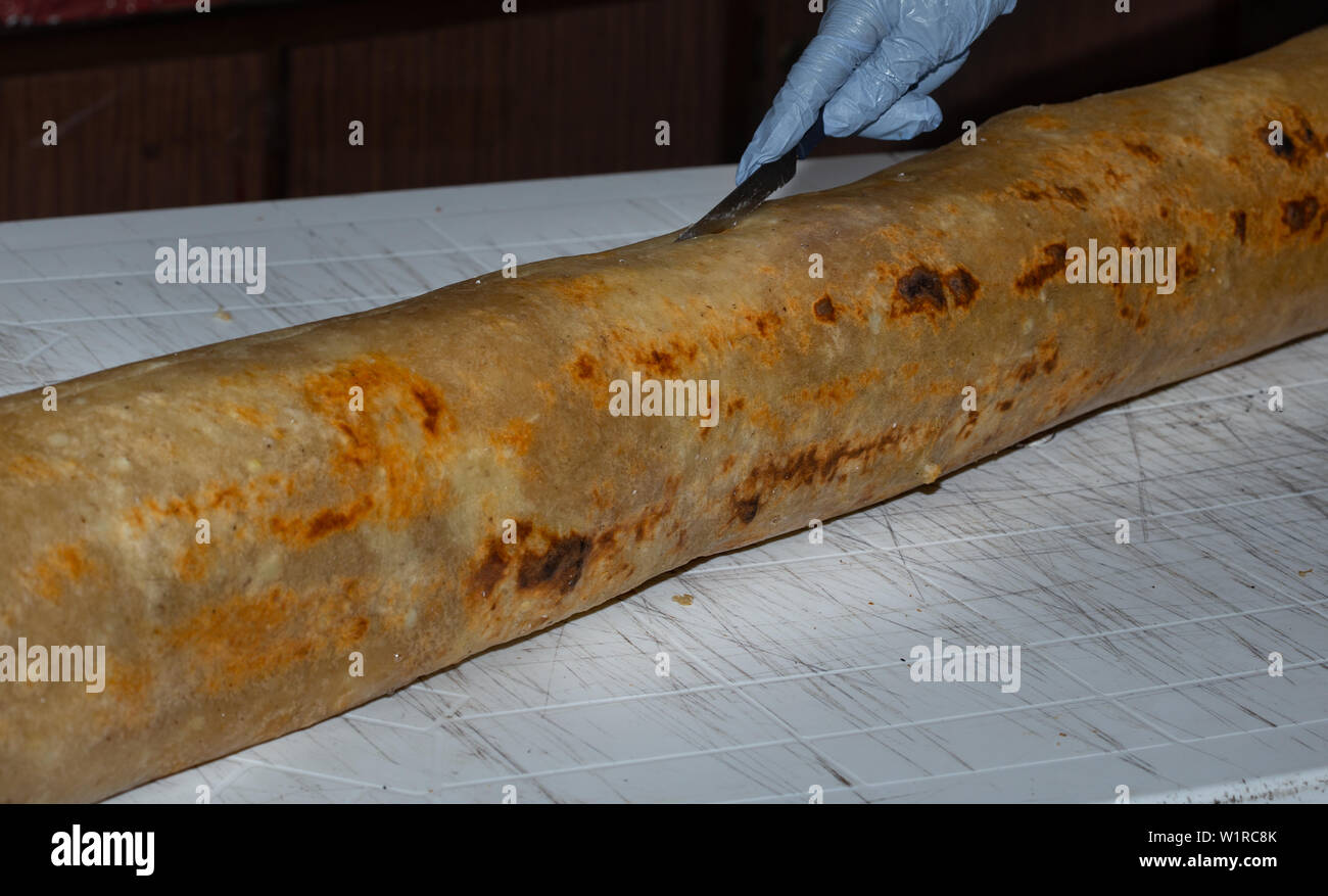 Preparation of CHOCHOCA - tpical food of Chiloe island, Chile ...