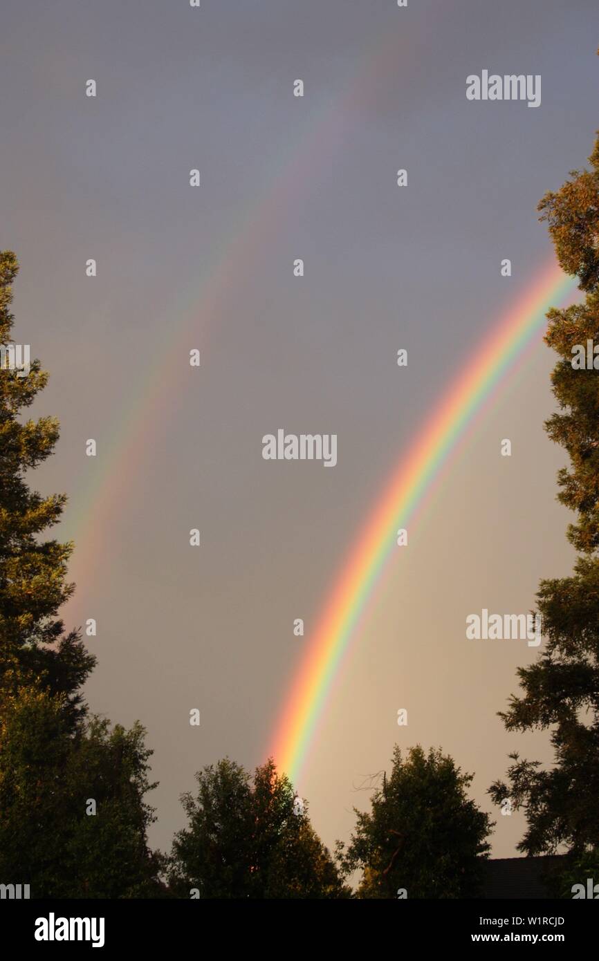 Partial double rainbow hi-res stock photography and images - Alamy