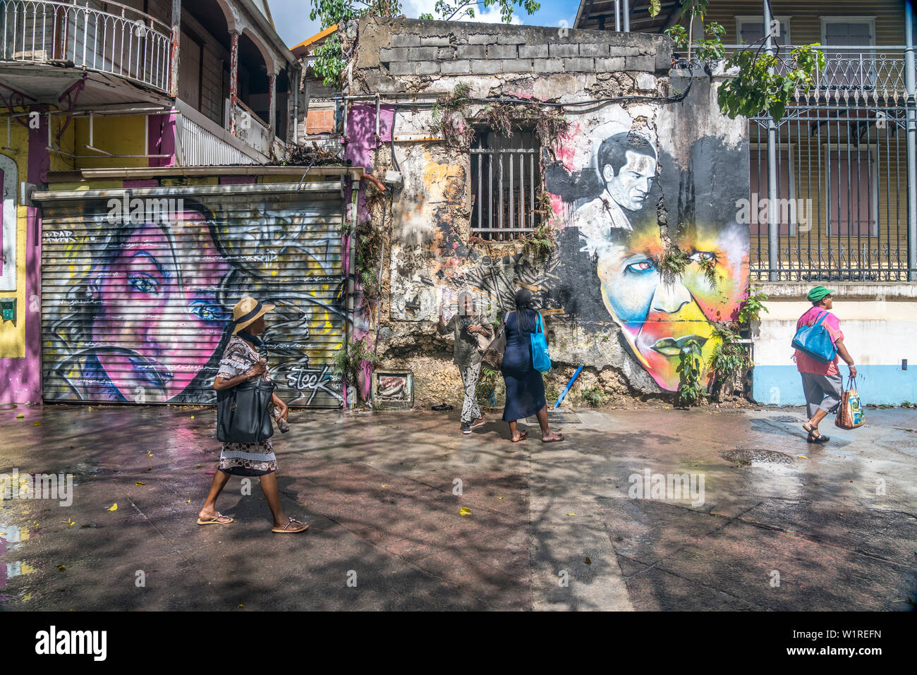 Graffiti in Pointe-a-Pitre, Guadeloupe, Frankreich | Graffiti street art in Pointe-a-Pitre ...