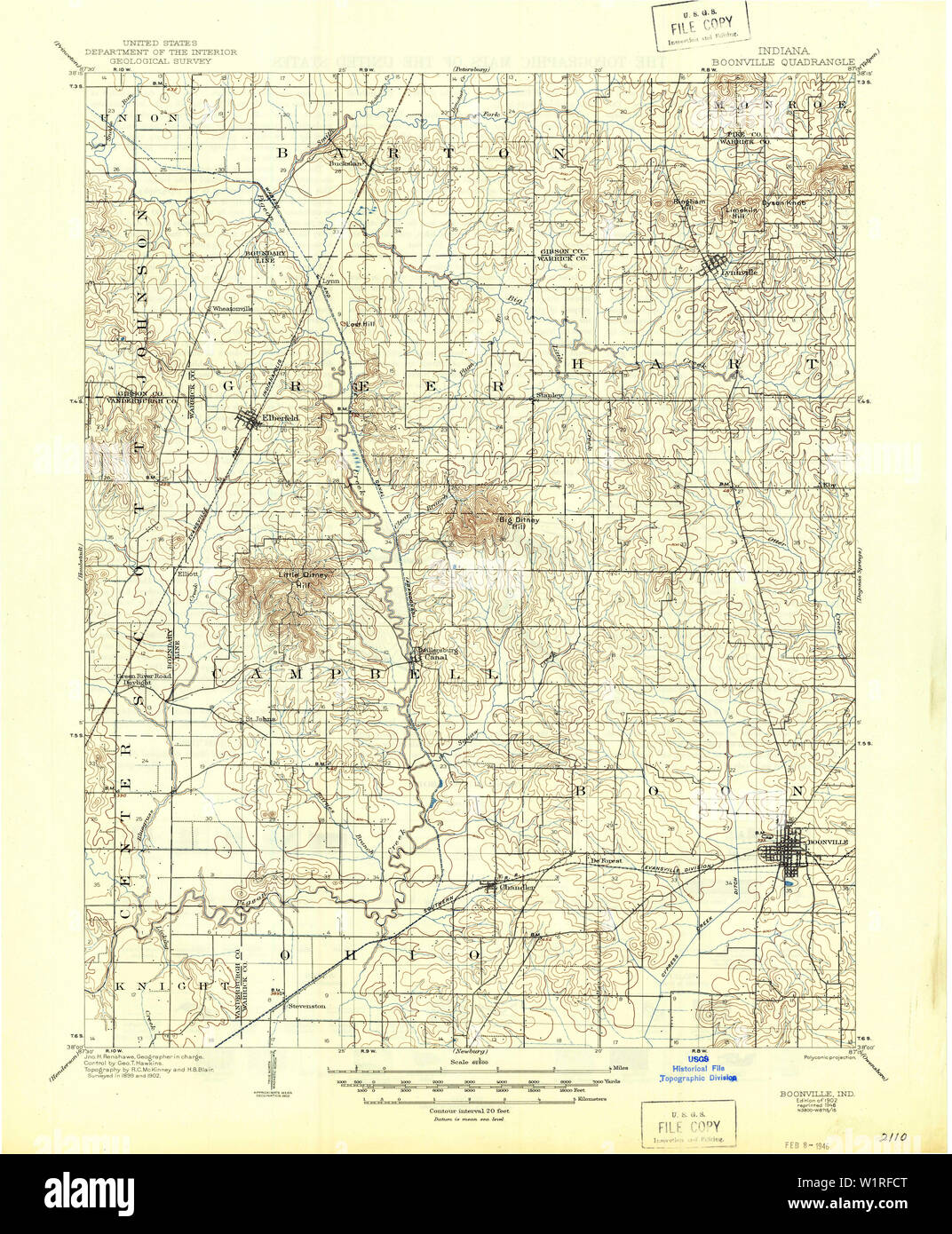 Map of boonville hi-res stock photography and images - Alamy