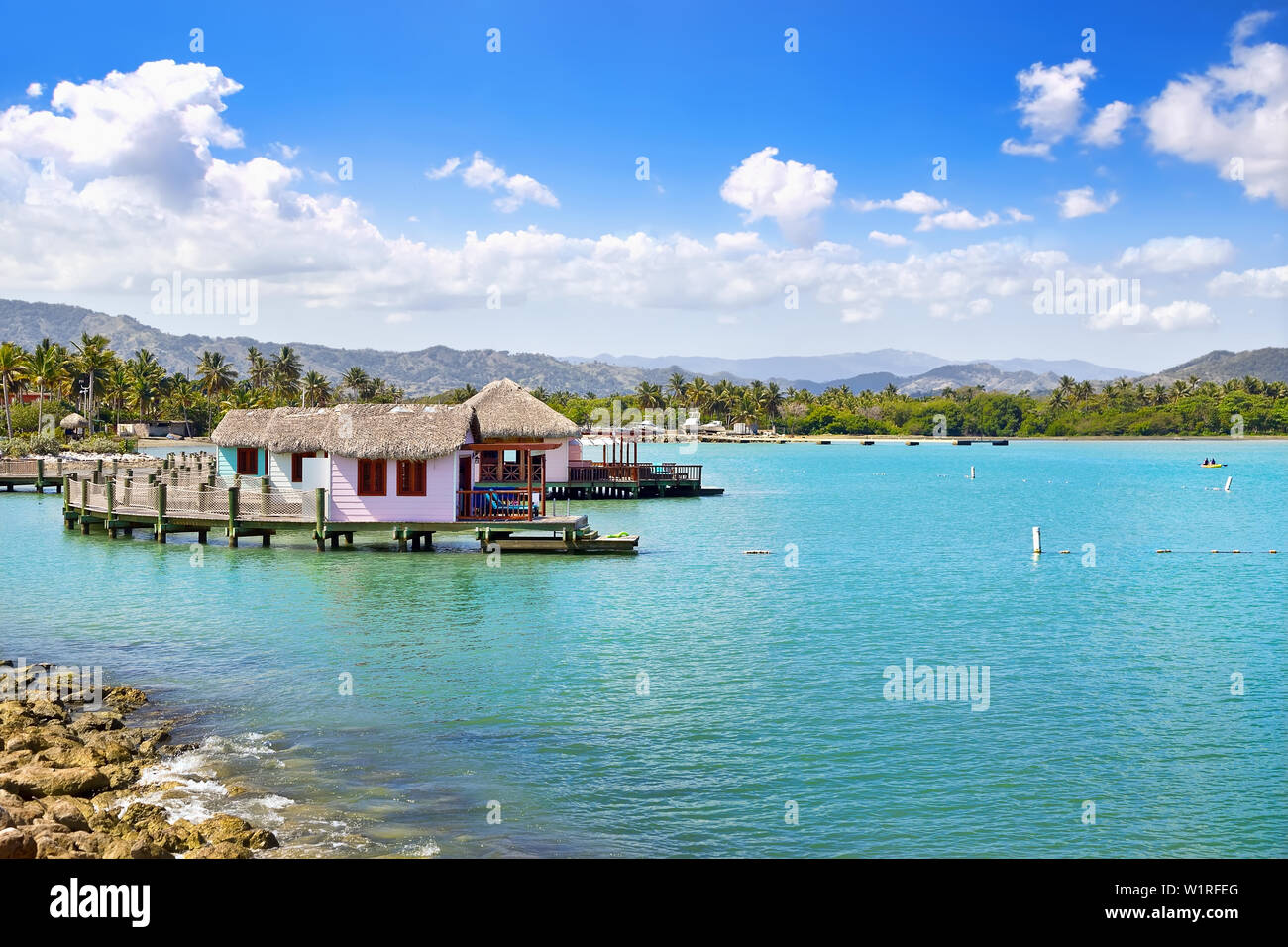 Cabanas beach boat hi-res stock photography and images - Alamy